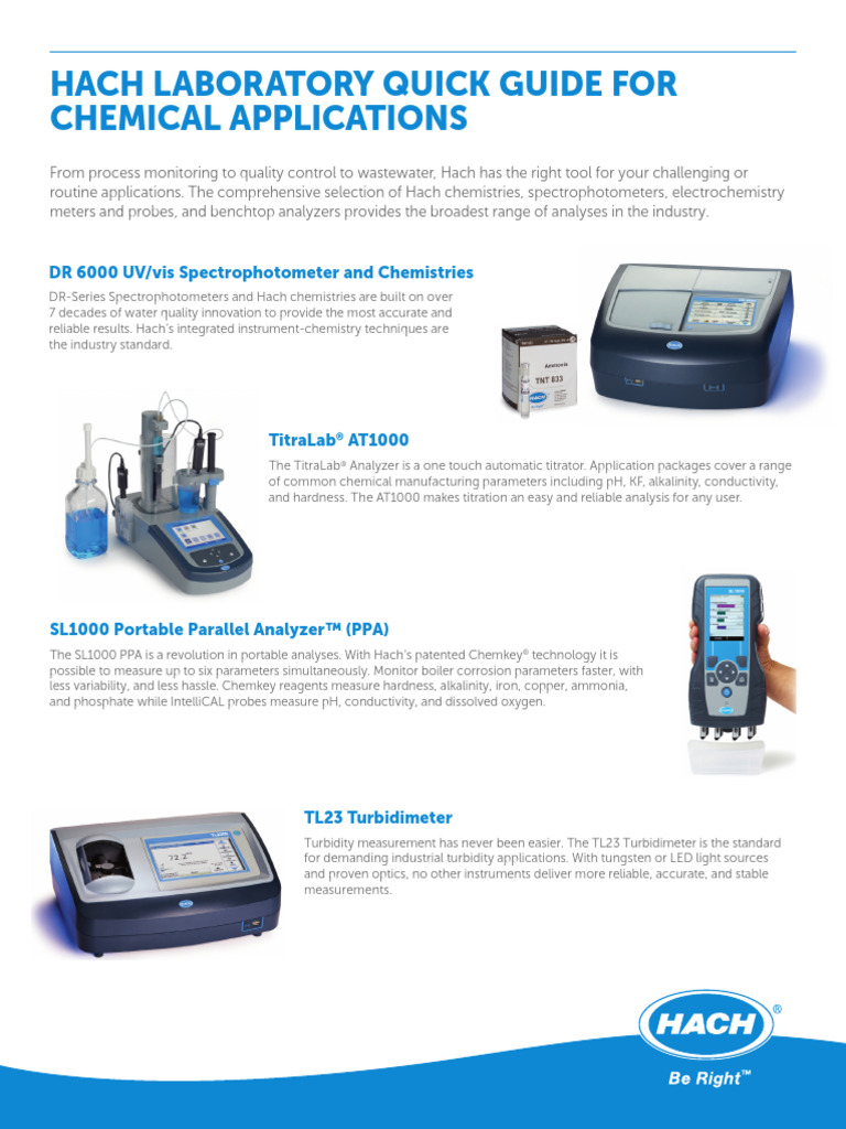 HACH Chemical Applications - DOC0625320232 | PDF | Total Organic Carbon ...