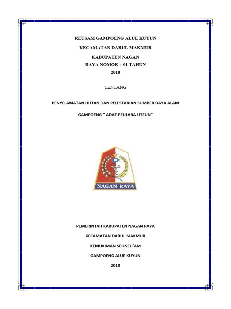 Reusam Nagan Raya | PDF