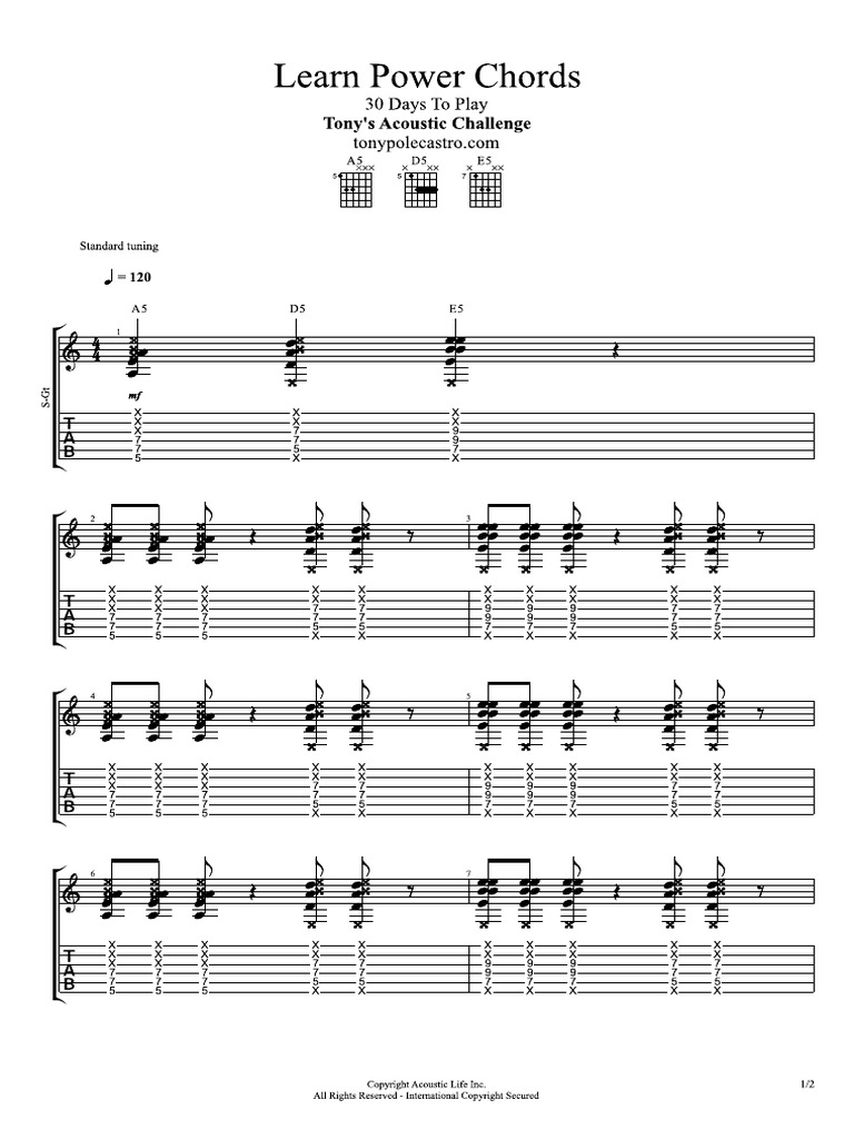 Learn Power Chords | PDF