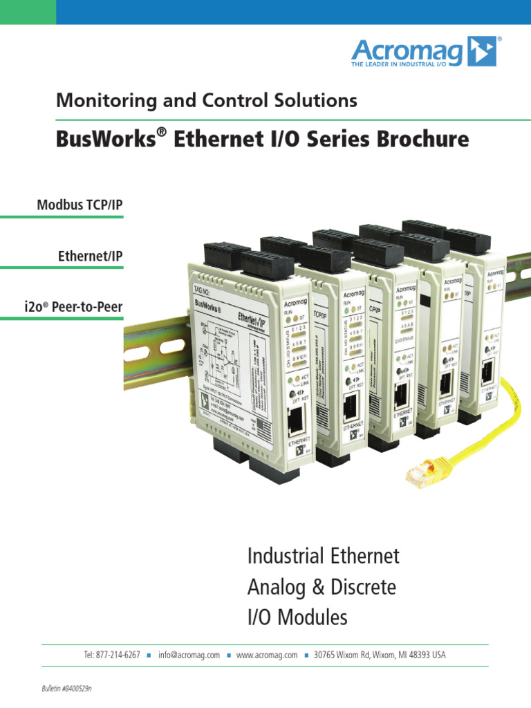 Acromag BusWorks 900EN Ethernet Brochure 529 | PDF | Programmable Logic Controller | Computer ...
