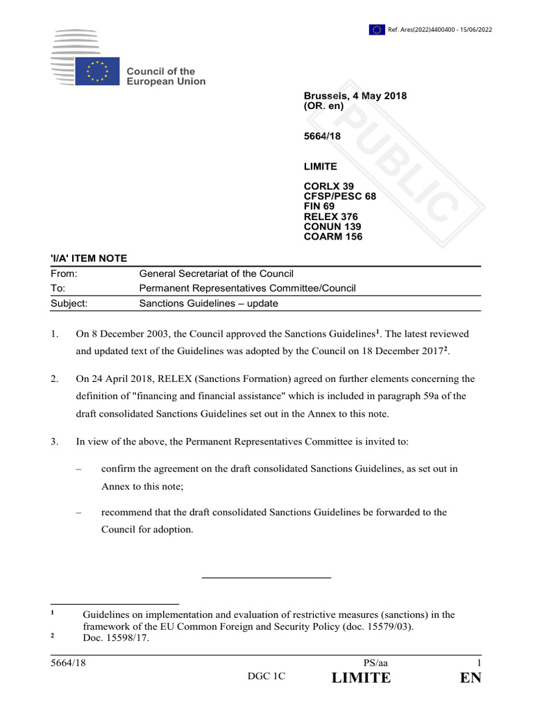 Guidelines PDF | PDF | European Union | Treaty