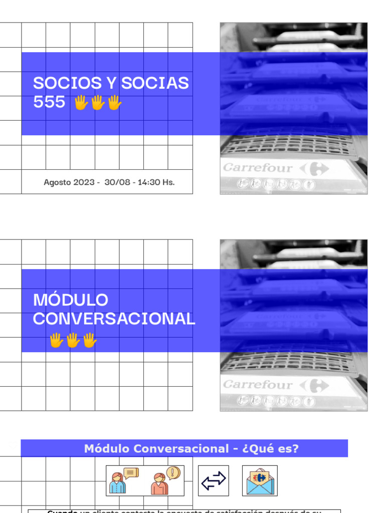 Socios y Socias - Modulo Conversacional - Agosto | PDF