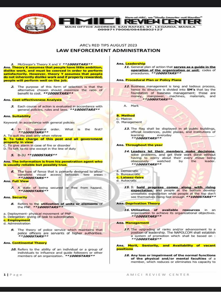 LEA Red Tips 2023 | PDF