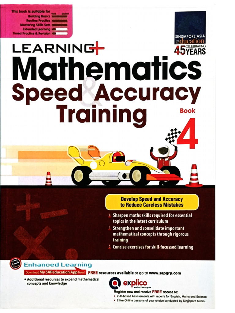 Learning Mathematics Speed & Accuracy Training Book-4 | PDF