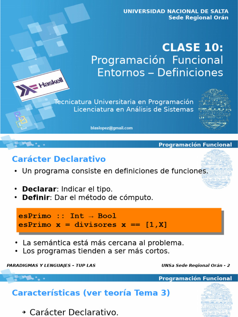 PyL 10 - PF Definiciones | PDF | Programacion Funcional | Lenguaje de ...