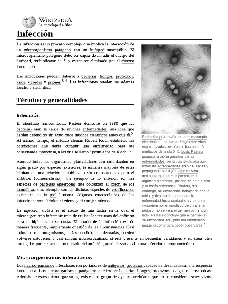 Infección | PDF | Infección | Sistema inmune