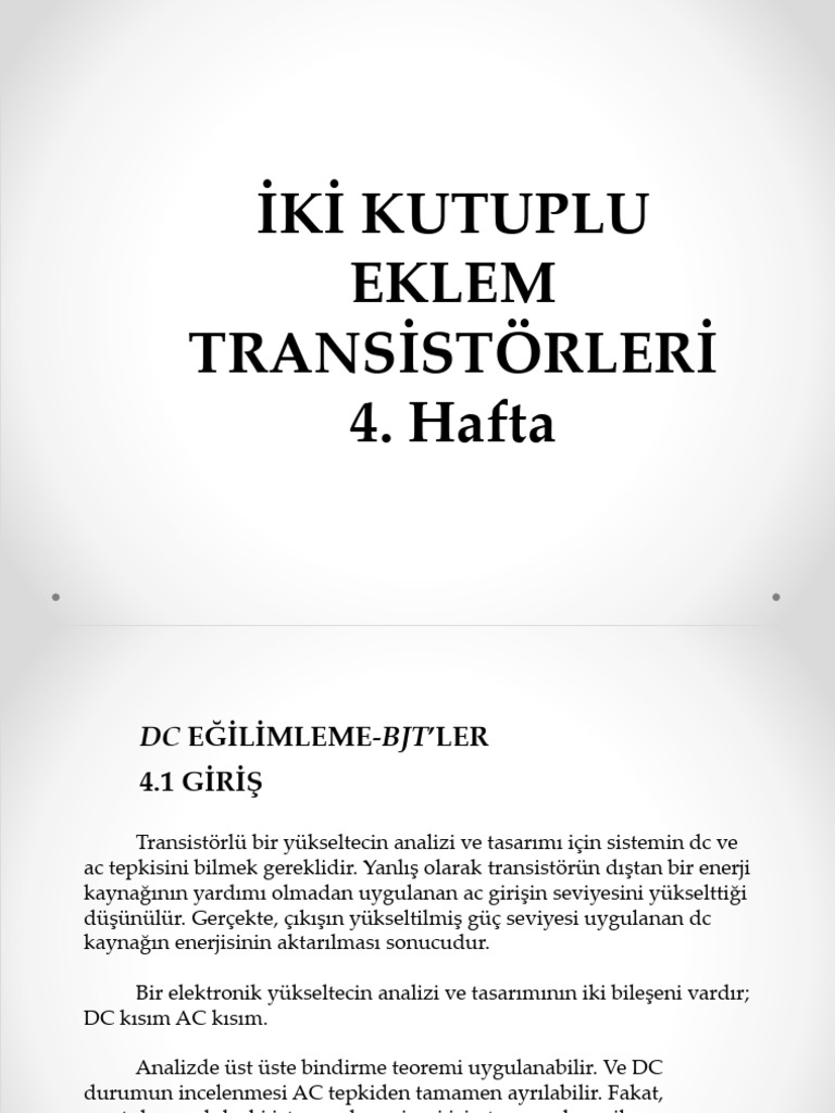 4. Hft_Elektronik Devreler | PDF
