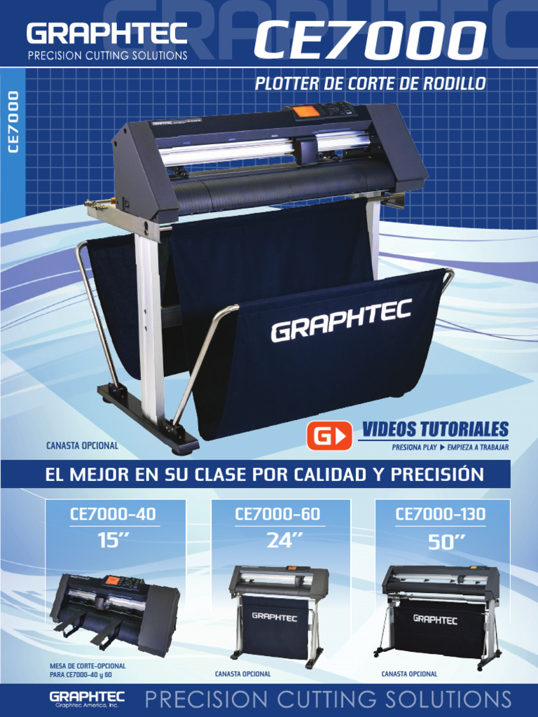 GRAPHTEC CE7000 Brochure | PDF | Almacenamiento de datos de la ...