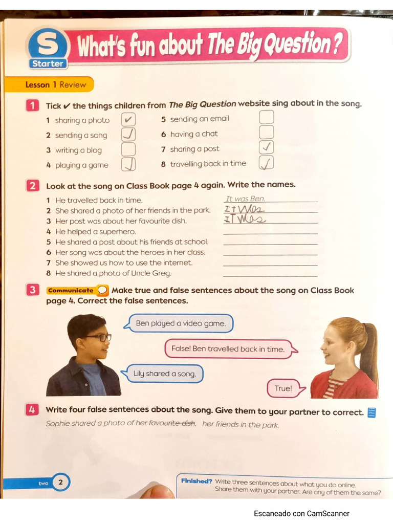 Activity Book Unit 1-2 | PDF