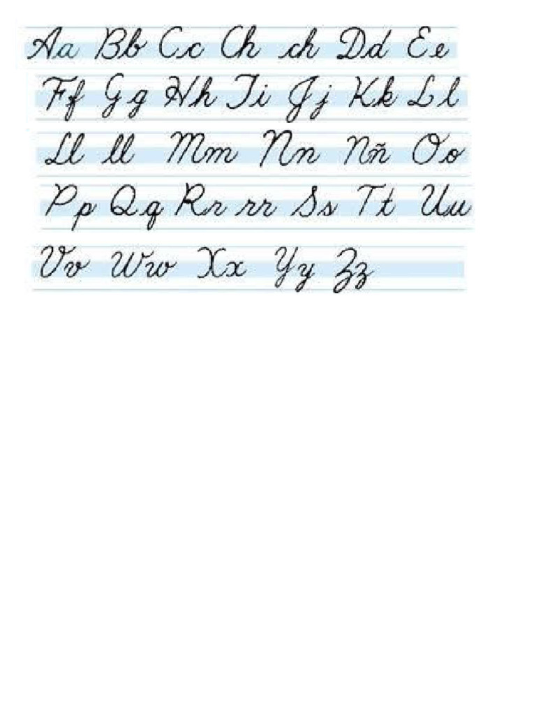 abecedario en letra carta | PDF