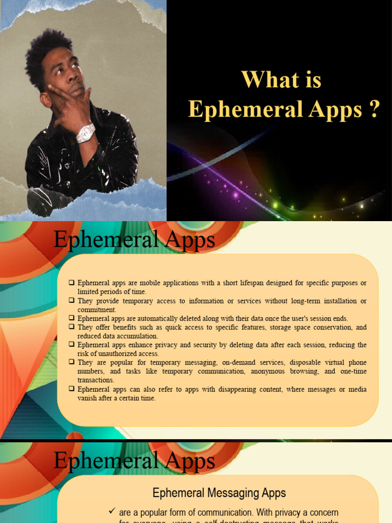 Ephemeral Apps | PDF | Snapchat | Instant Messaging