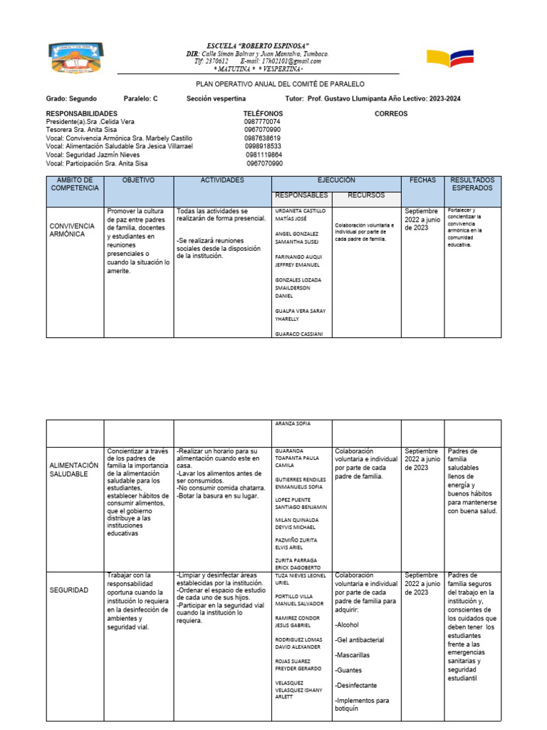 Poa Padres de Familia 2c | PDF