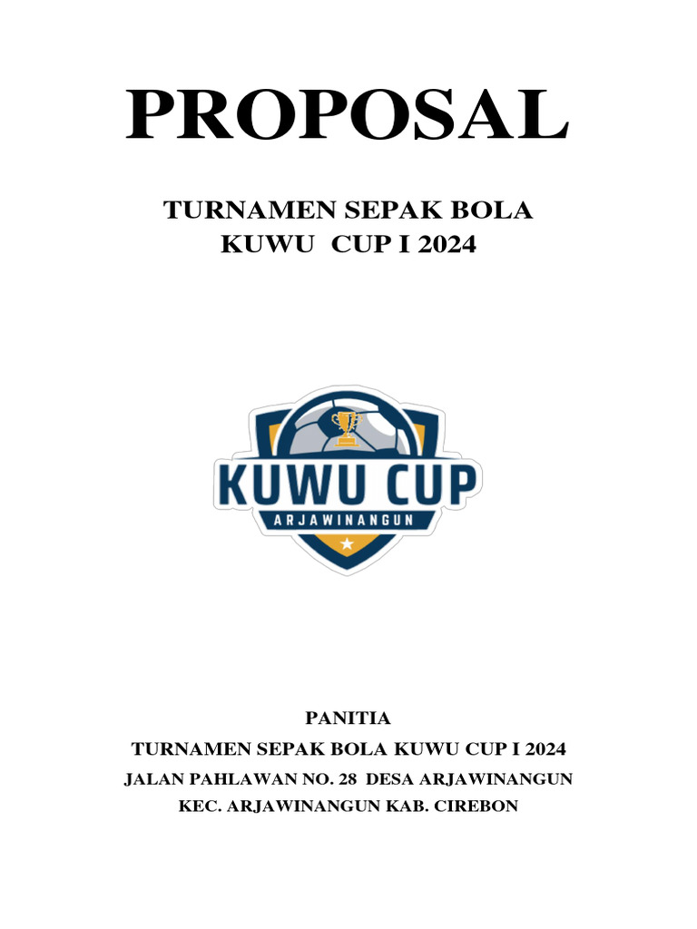 Surat Izin Turnamen Dan Proposal | PDF