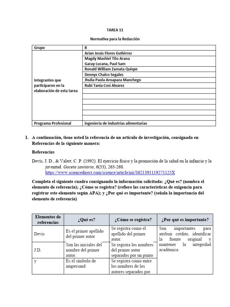 Tarea 11 - Normativa para La Redacción | PDF