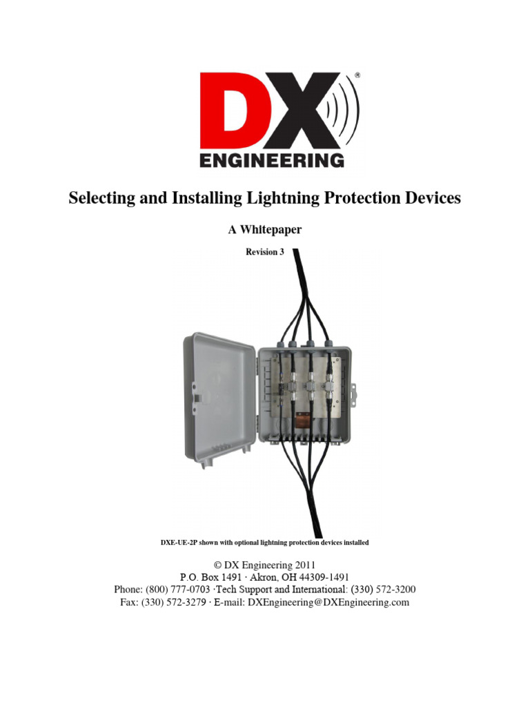 Lightning Protection-Rev3 | PDF | Coaxial Cable | Ultra High Frequency