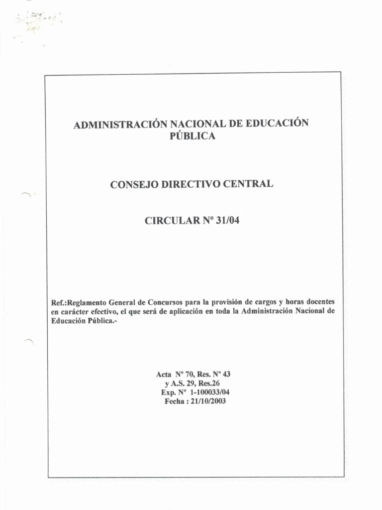 Circular 31-04 | PDF