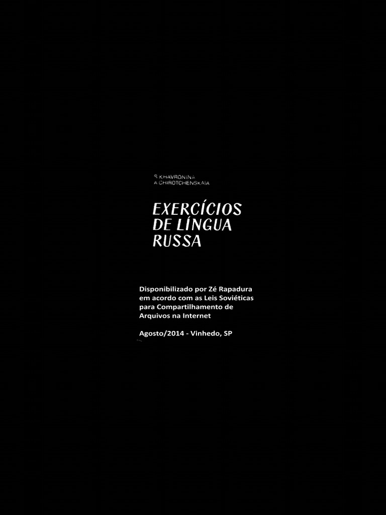 1 Livro de Exercícios de Russo | PDF