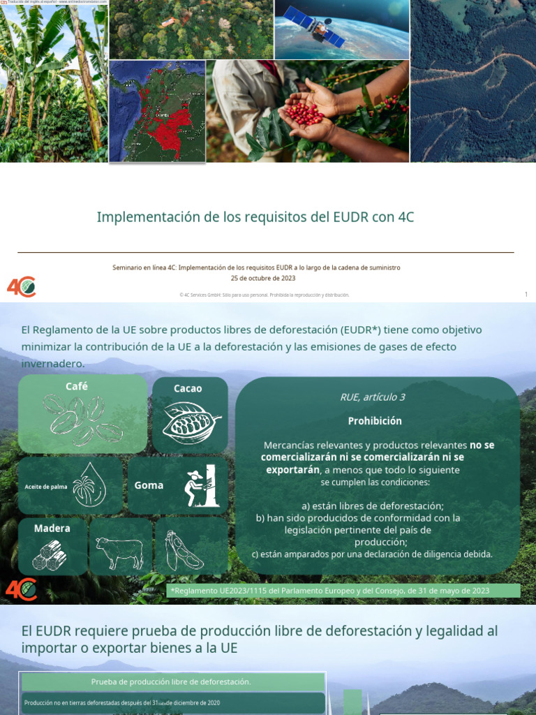 EUDR 4C GRAS 25102023.en - Es | PDF | Deforestación | Los bosques