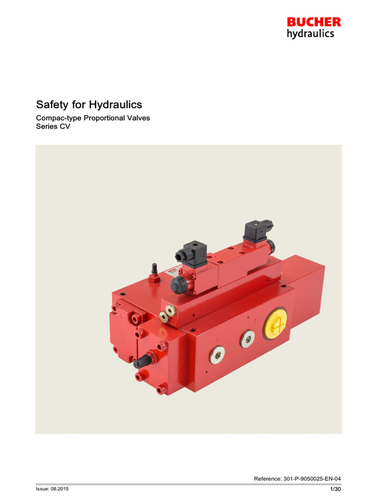 Safety For Hydraulics: Compac-Type Proportional Valves Series CV | PDF ...