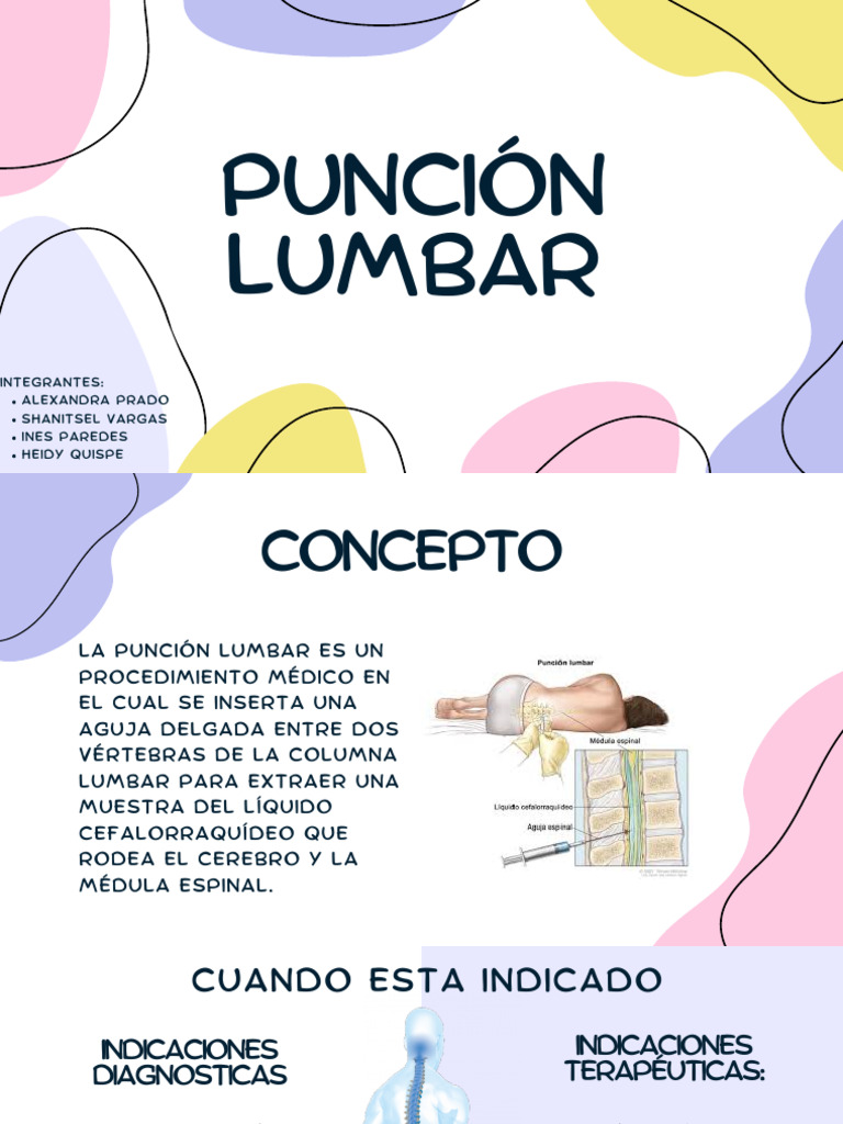 Puncion Lumbar | PDF | Fluido cerebroespinal | Medicina CLINICA