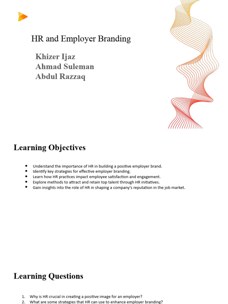 HR's Role in Employer Branding | PDF | Brand | Employee Retention