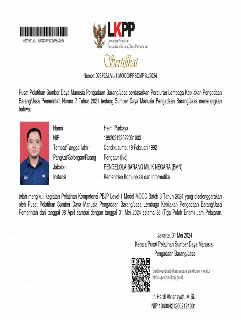 Lvl-1.mooc PPSDMPBJ 2024 | PDF