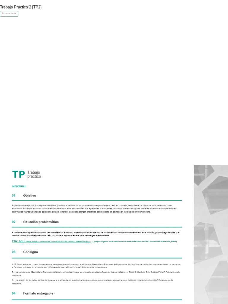 Trabajo Práctico 2 (TP2) | PDF | Justicia | Crimen y violencia