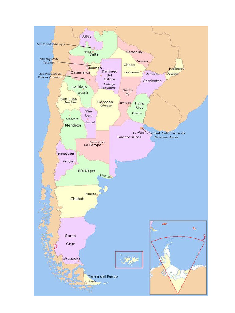 Mapa Argentina | PDF