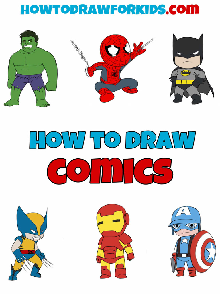 Comics Drawing Worksheets | PDF