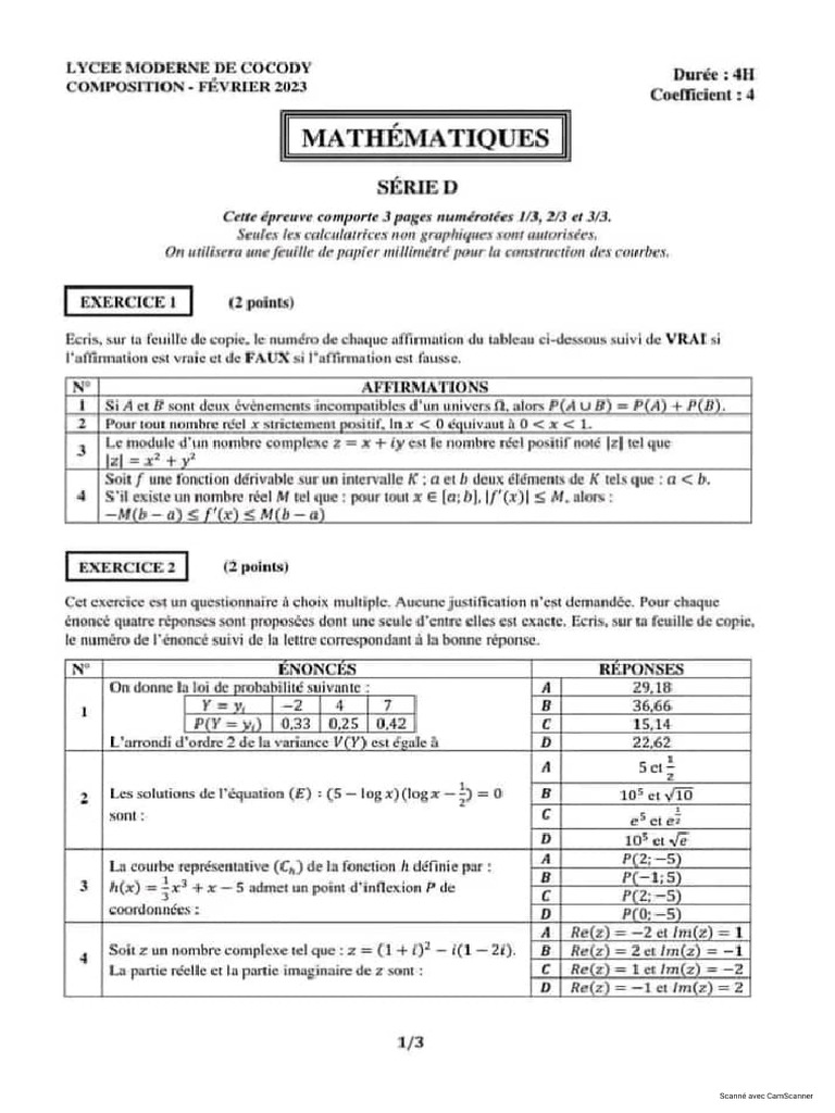 Iverson Maths 3 | PDF