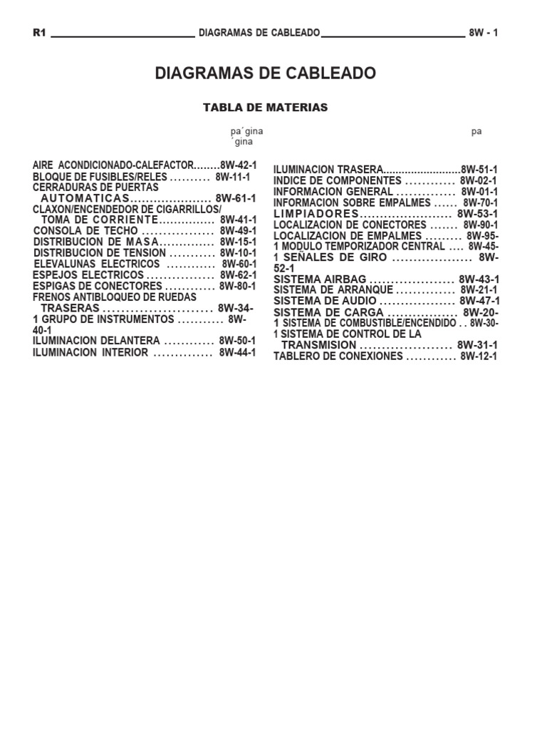 Diagramas de Cableado Automotriz | PDF | Vehículo de motor | Industria ...