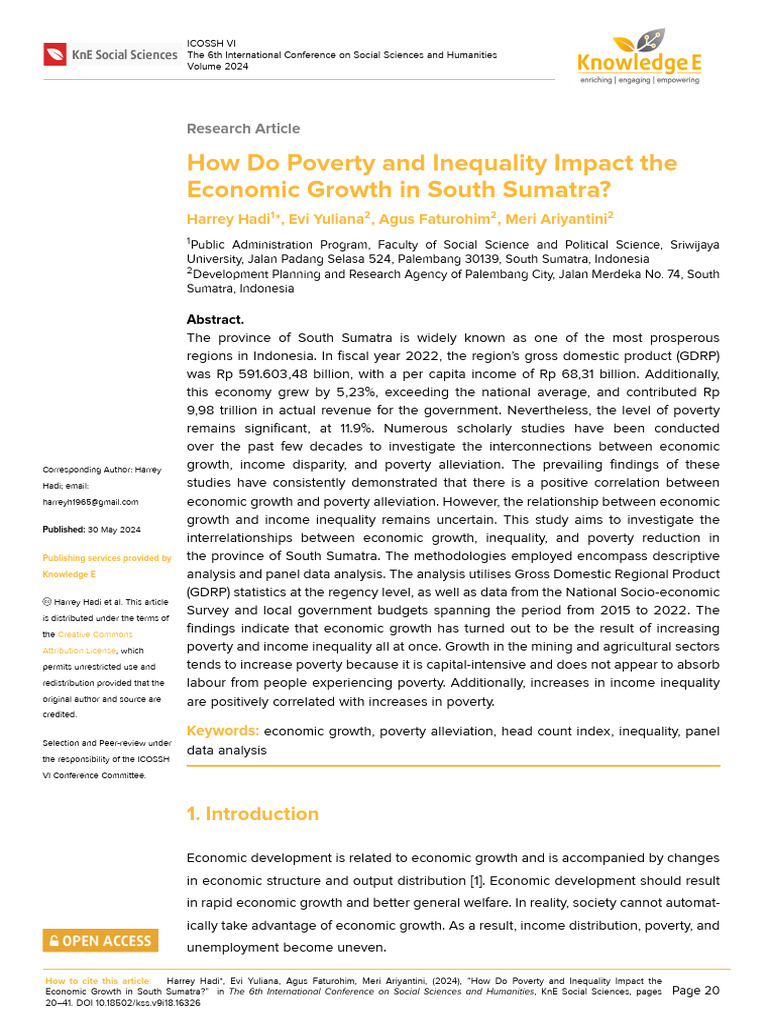 How Do Poverty and Inequality Impact The Economic Growth in South ...