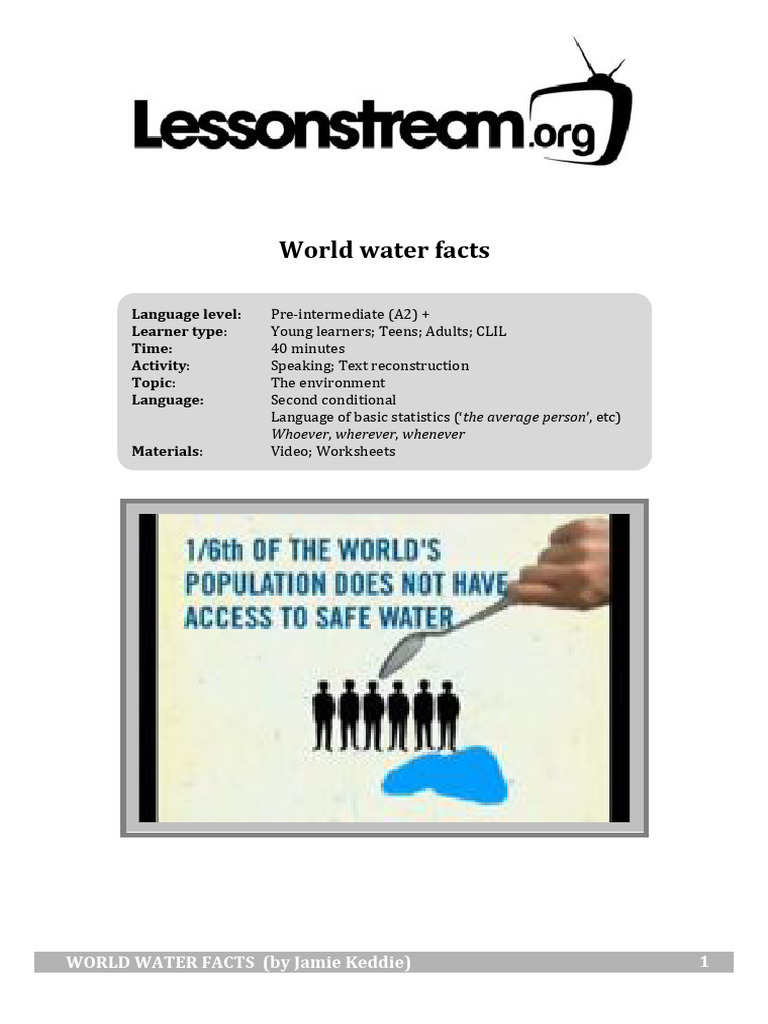 World Water Facts | PDF | Computing