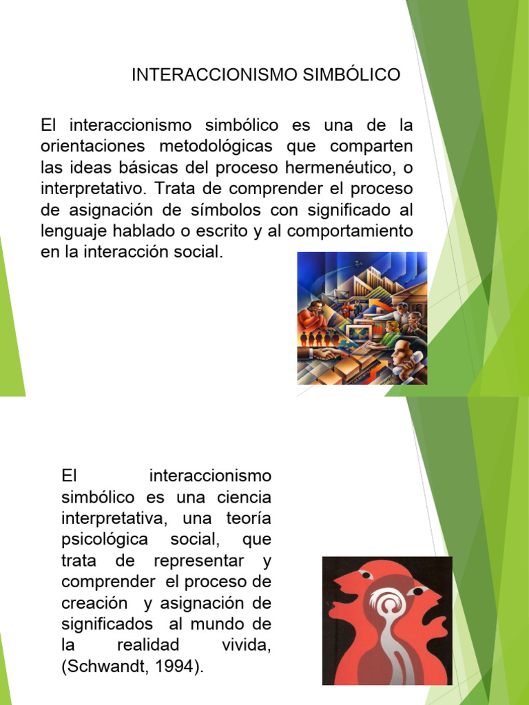 Interaccionismo Simbolico | PDF | Los símbolos | Sicología