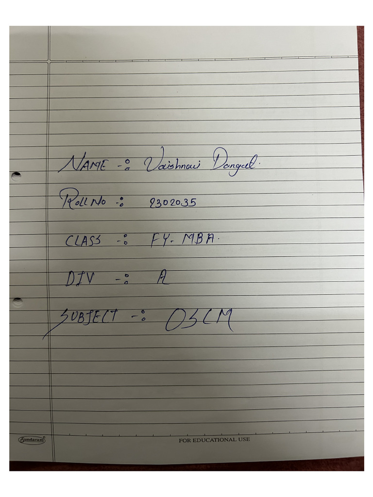 Vaishnavi Dangat (Roll No 2302035) | PDF