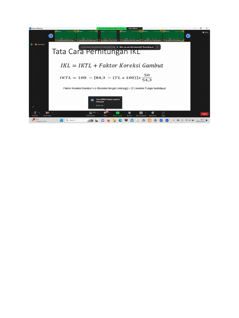 Data Hitungan IKL | PDF