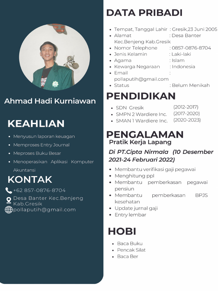 CV - Ahmad Hadi Kurniawan | PDF