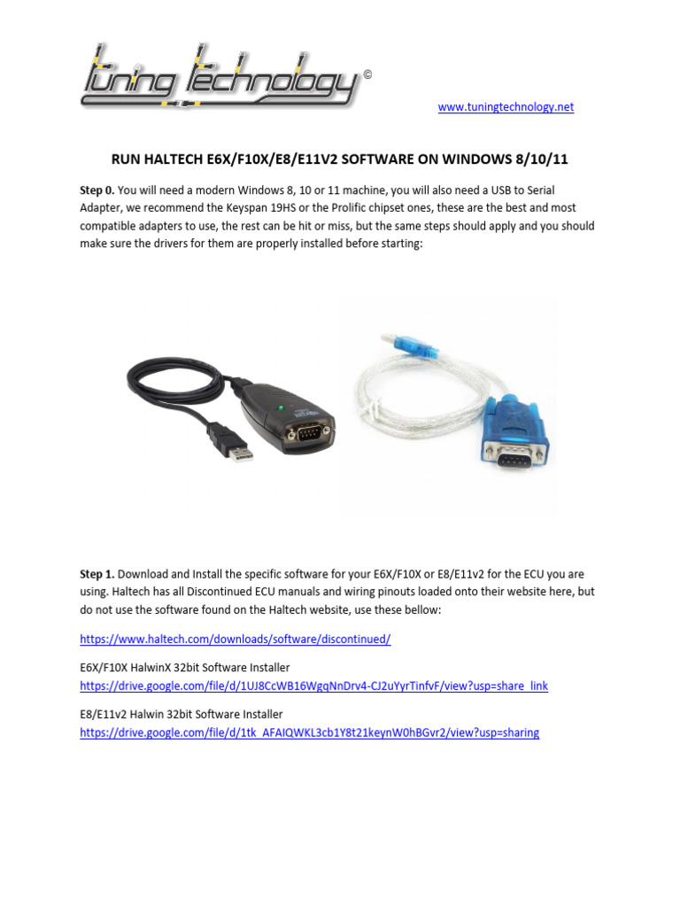 Haltech - E6x F10X E8 E11v2 Install - Instructions | PDF | Computers | Technology & Engineering