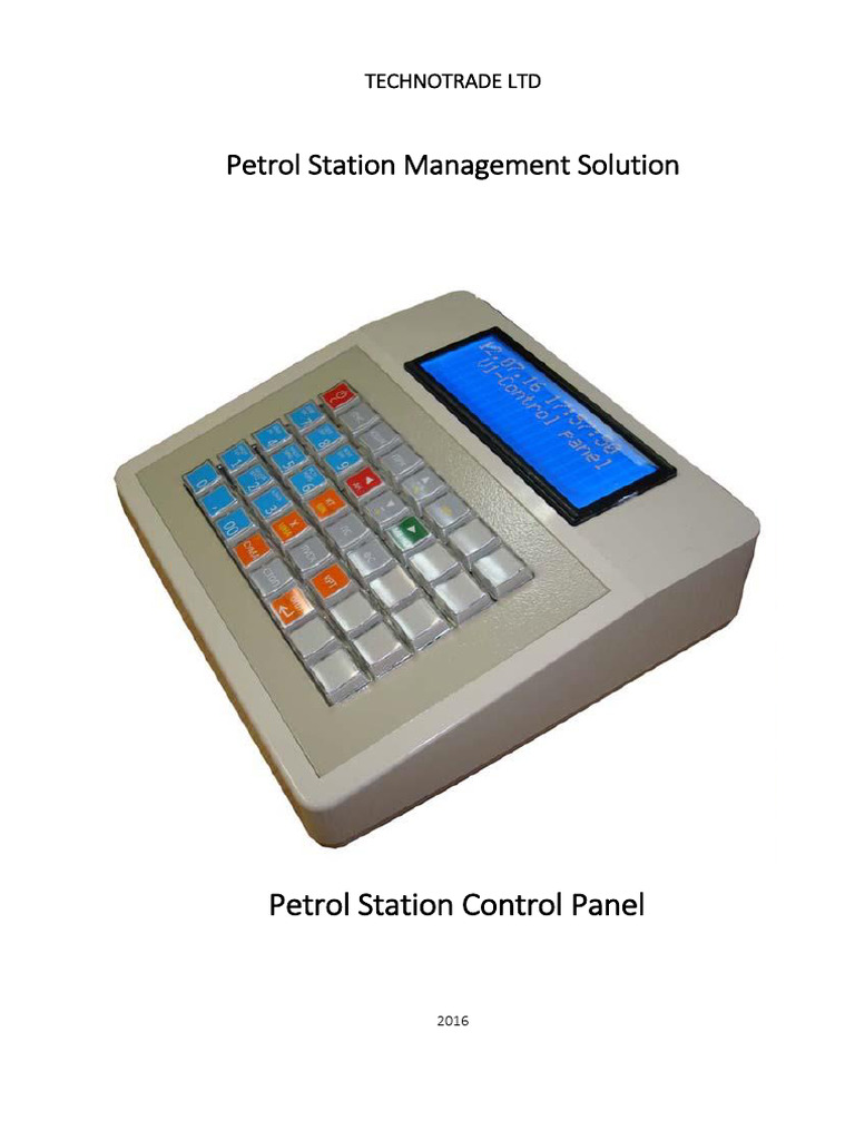Petrol Station Control Panel Guide | PDF | Power Supply | Computer Keyboard