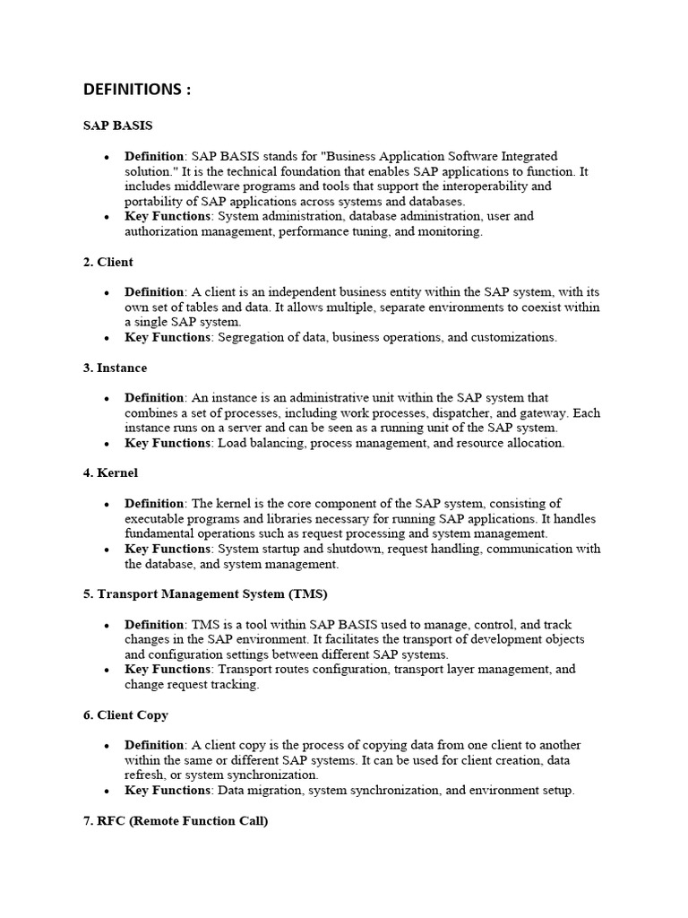 DEFINITIONS | PDF | Client–Server Model | Databases