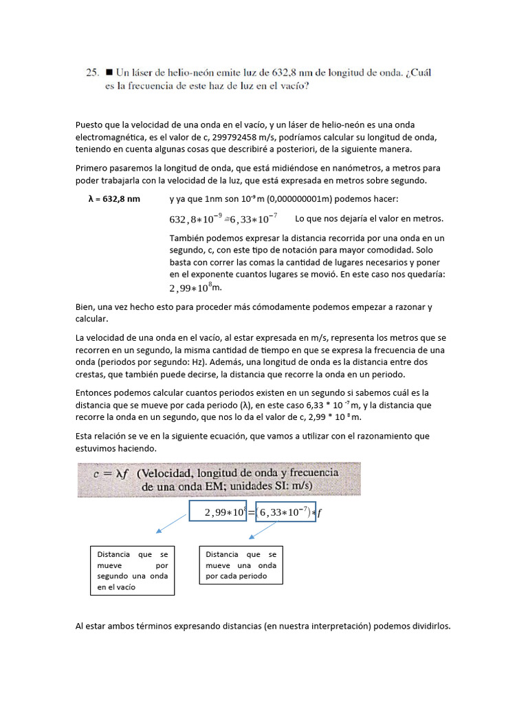 Ejercicio_de_ondas | PDF | Olas | Frecuencia Ejercicio_de_ondas | PDF | Olas | Frecuencia