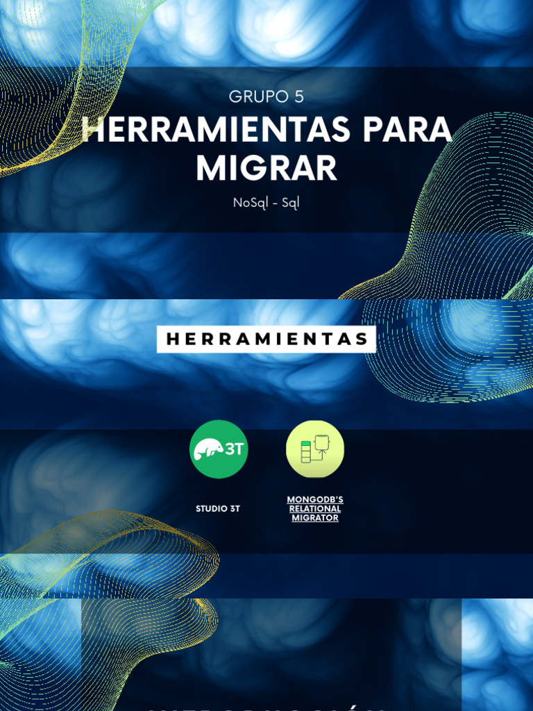 Herramientas para Migrar | PDF | Mongo Db | No Sql