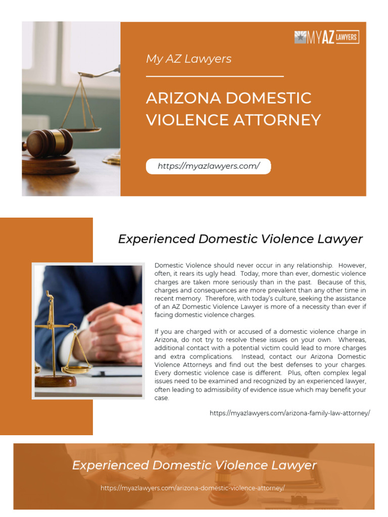 Arizona Domestic Violence Defense Guide | PDF | Restraining Order ...