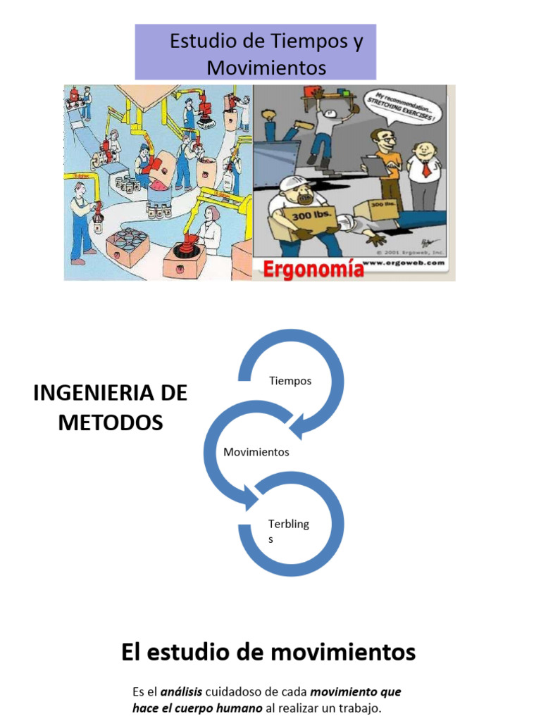 Estudio De Tiempos Y Movimientos Pdf