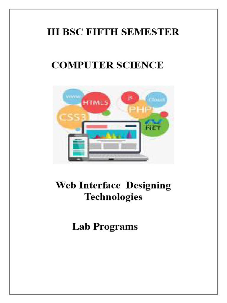 HTML Lab Programs-1 PDF | PDF | Html Element | Html HTML Lab Programs-1 PDF | PDF | Html Element | Html