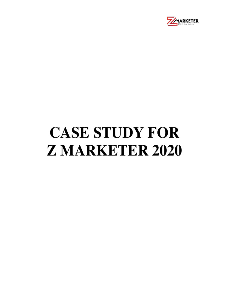 Case Study - Round 1 - Z Marketer 2020 | PDF | Digital Marketing | Beer