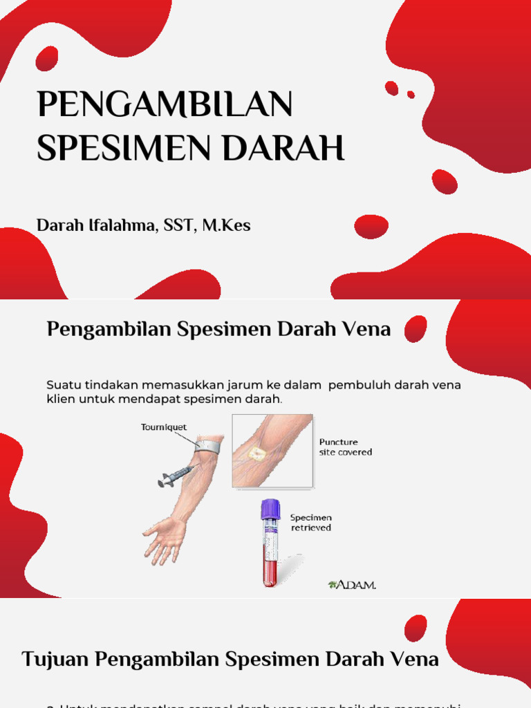 Pengambilan Spesimen Darah | PDF | Pengembangan Diri | Kesehatan Holistik