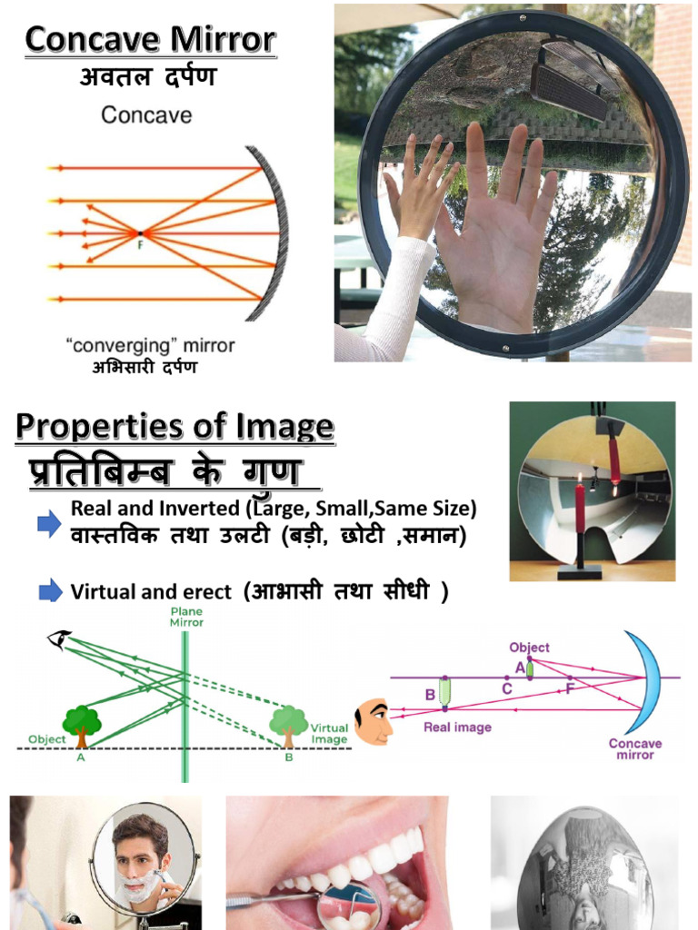 Physics Chapter Concave Mirror | PDF