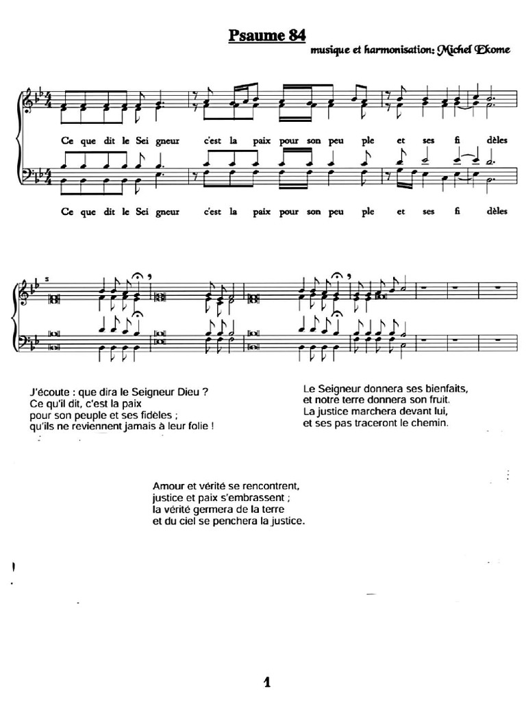 Psaume 84 | PDF