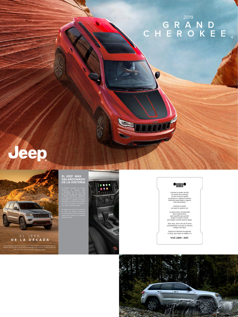 2019 - Ficha Técnica - Jeep - Grand Cherokee | PDF | Tracción en las cuatro ruedas | todoterreno